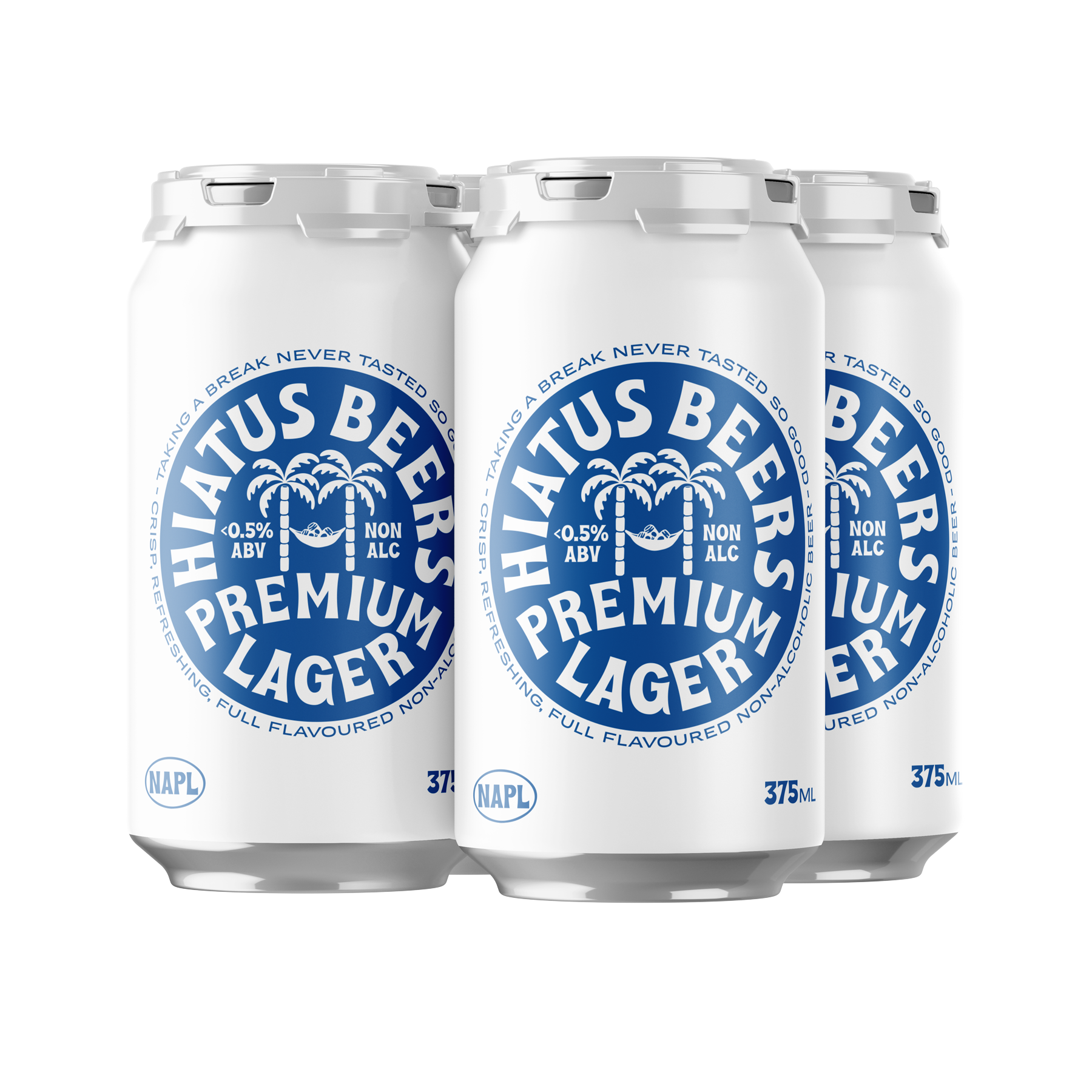 Hiatus Non Alcoholic Premium Lager - Non Alcoholic 375mL – The Non ...