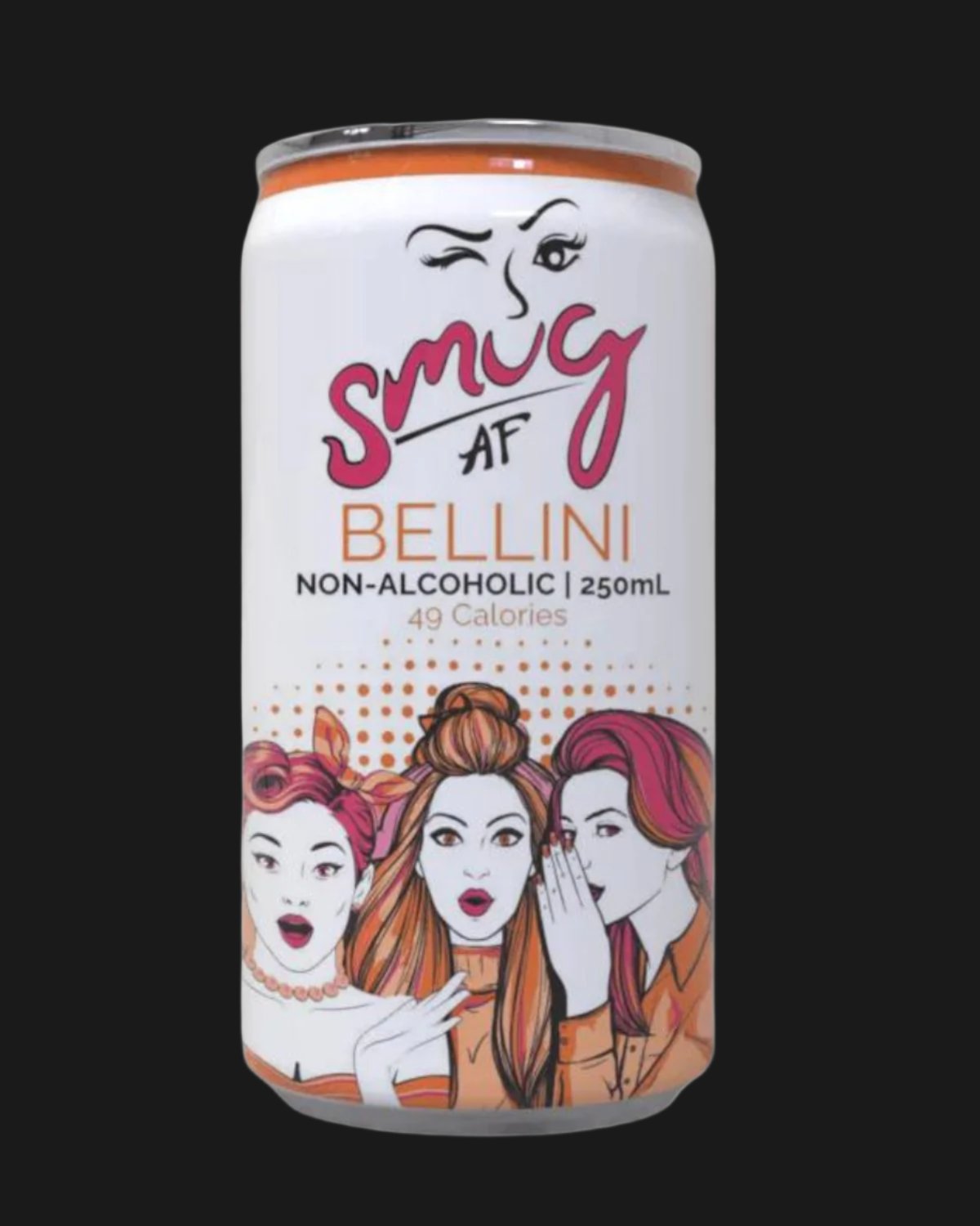 Smug AF Non Alcoholic Belini - 1, 2, 4x250mL – The Non Alcoholic Club