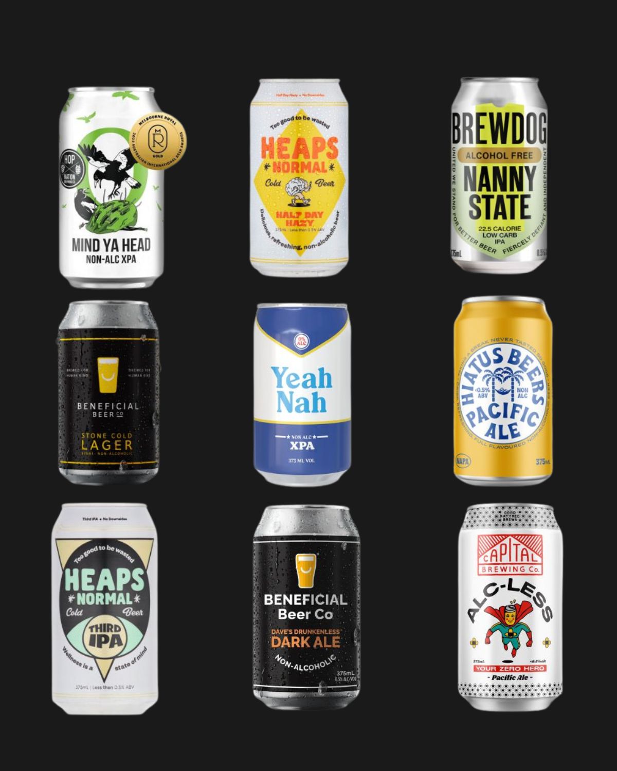 Non Alcoholic Beer Sample Pack - Non Alcoholic 9x375mL – The Non ...