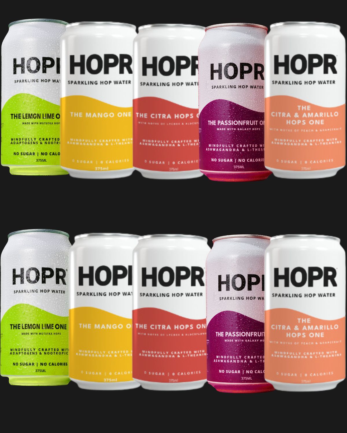 HOPR Non Alcoholic Sparkling Hop Water - The Ultimate Mixed One Non Al ...