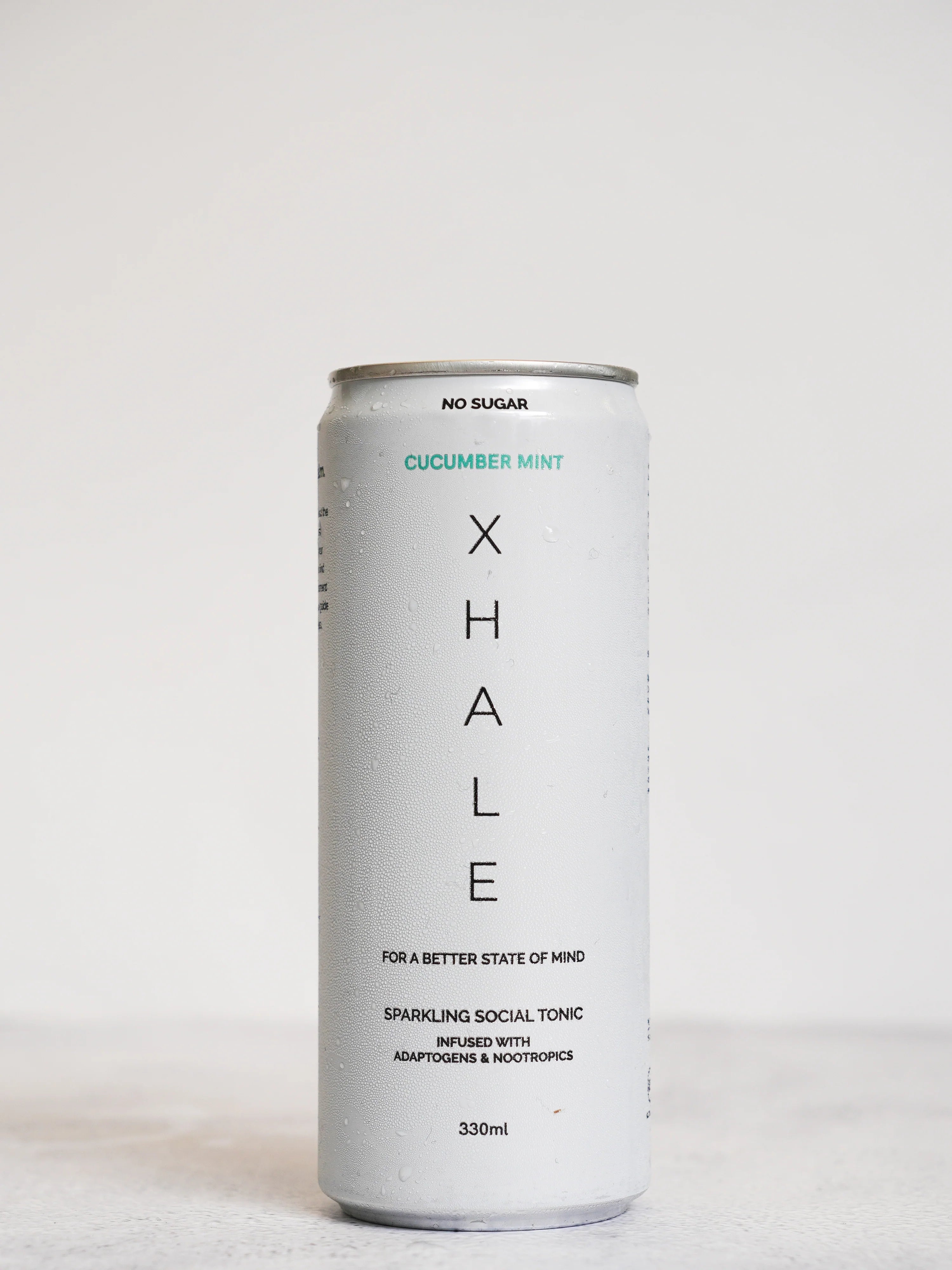 XHALE Sparkling Social Tonic, Cucumber Mint - 330mL – The Non Alcoholic ...